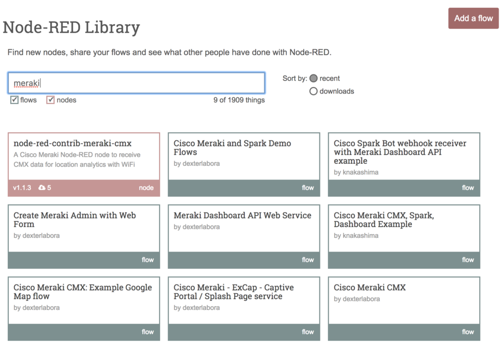 Using Meraki APIs with Node-RED - Developer Hub – Homepage - Cisco Meraki Developer Hub